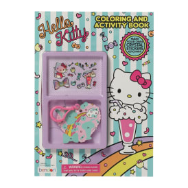 hello kitty® coloring book & crystal stickers keychain set | Five Below