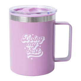 positive quote travel mug with lid 12oz | Five Below