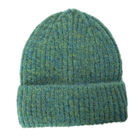 brushed rib knit beanie hat | Five Below