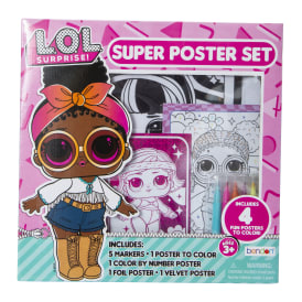 4-pack poster coloring set with markers | Five Below