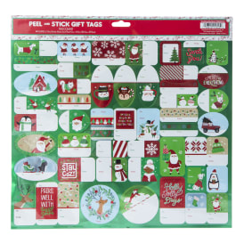 peel & stick christmas gift tags 100-count | Five Below