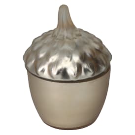 glass acorn candle 4.5in | Five Below