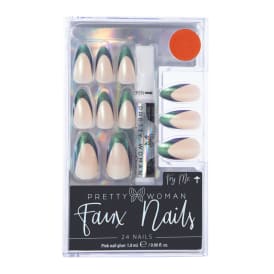 pretty woman faux nails 24-piece set with nail glue | Five Below