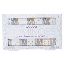 wooden dominoes modern classic game | Five Below