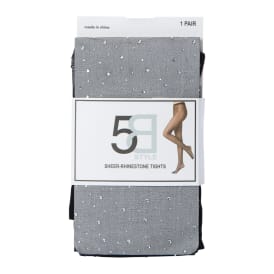 black sheer rhinestone tights | Five Below