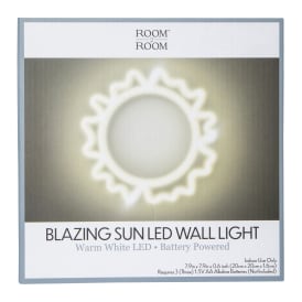 blazing sun LED wall light 7.9in | Five Below