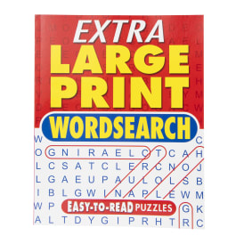 extra large print word search puzzles book | Five Below