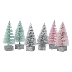 mini bottle brush trees 6-count | Five Below