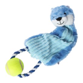 crinkle critter rope & tennis ball dog toy 3.5in x 15.8in | Five Below