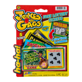Jokes & Gags® Fake Scratch Off Lottery Tickets 5-Count | Five Below