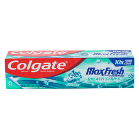 Colgate® Max Fresh® Toothpaste With Mini Whitening Breath Strips 6.3oz ...