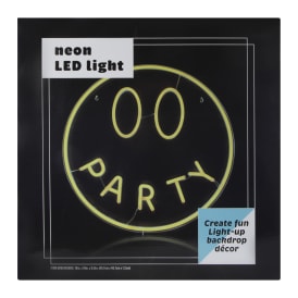 Neon LED Smile ‘Party’ Wall Light 18in | Five Below