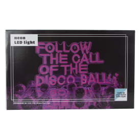 Follow Disco Ball Neon LED Light 16in x 9.8in | Five Below