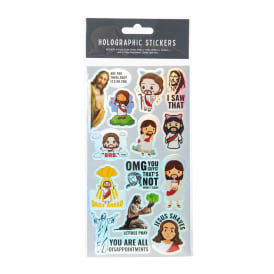 Holographic Jesus Stickers 4-Sheets | Five Below