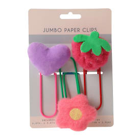 Jumbo Plush Paper Clips 3-Count Set | Five Below