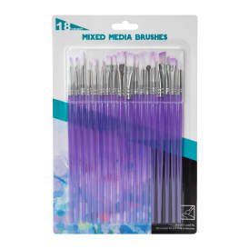Mixed Media Paint Brushes 18-Count | Five Below