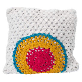 Square Crochet Throw Pillow 15in x 15in | Five Below
