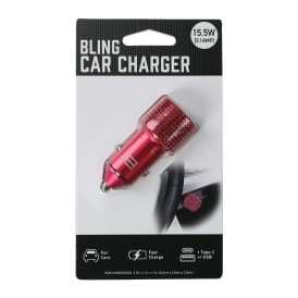 15.5W USB & Type-C Bling Car Charger | Five Below