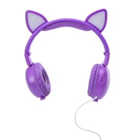 LED Cat Ear Wired Headphones With Mic | Five Below