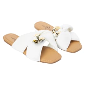 Fabric Knot Crisscross Slide Sandals | Five Below