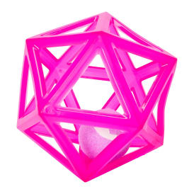 Hollow Geometric Dog Toy With Ball | Five Below