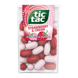 tic tac® Strawberry & Cream Mint Candy 0.84oz, 50-Piece | Five Below