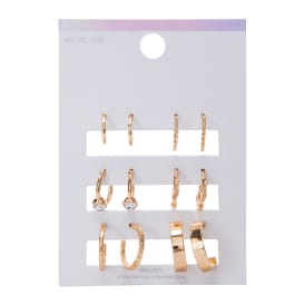 Assorted Mini Hoop Earring Set 6-Pack | Five Below