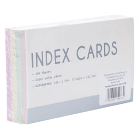 100-Count Multi-Ruled Index Cards 3in x 5in | Five Below