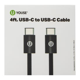 USB-C to USB-C Cable 4ft | Five Below