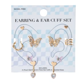 Earring & Ear Cuff Set 6-Pack | Five Below