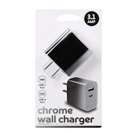 Chrome Wall Charger 3.1A | Five Below