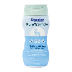 Coppertone® Pure & Simple SPF 50 Sunscreen Lotion 6oz | Five Below