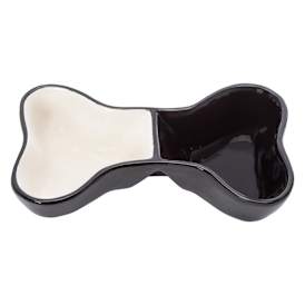 Ceramic Bone Double Diner Dog Bowl 10in x 5.5in | Five Below
