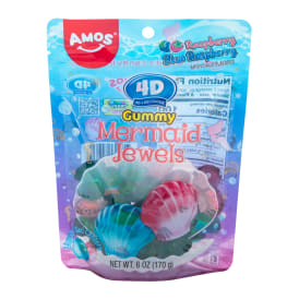 Amos® 4D Gummy Mermaid Jewels 6oz | Five Below