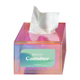 Iridescent Prefilled Tissue Container | Five Below