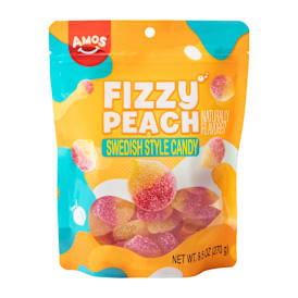 Amos® Fizzy Peach Swedish Style Candy 9.5oz | Five Below
