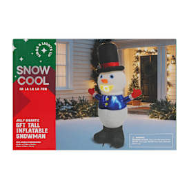 Christmas Jolly Gigantic Tall Inflatable Snowman | Five Below