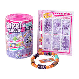 Sticki Rolls Mystery Wearable Sticker Bracelet Capsule Set (Styles May ...